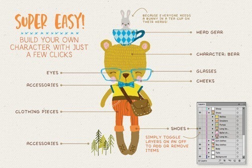 The Cute Critter Creator: build animal characters - Lisa Glanz