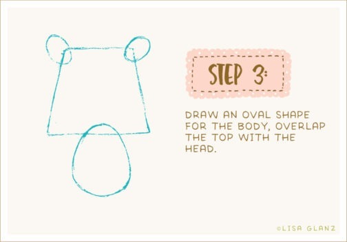 How to draw a cute bear - Lisa Glanz