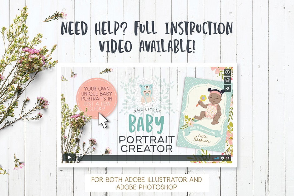 Custom Baby Portrait Creator: DIY portraits - Lisa Glanz