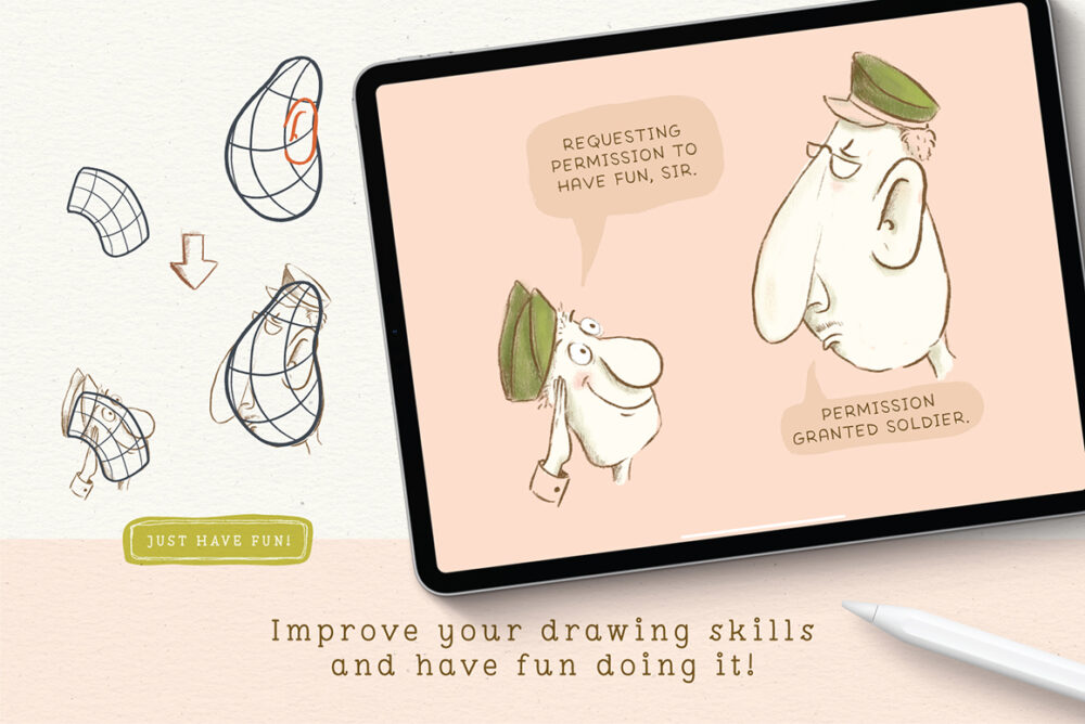 Procreate brushes that help you learn to draw - Lisa Glanz