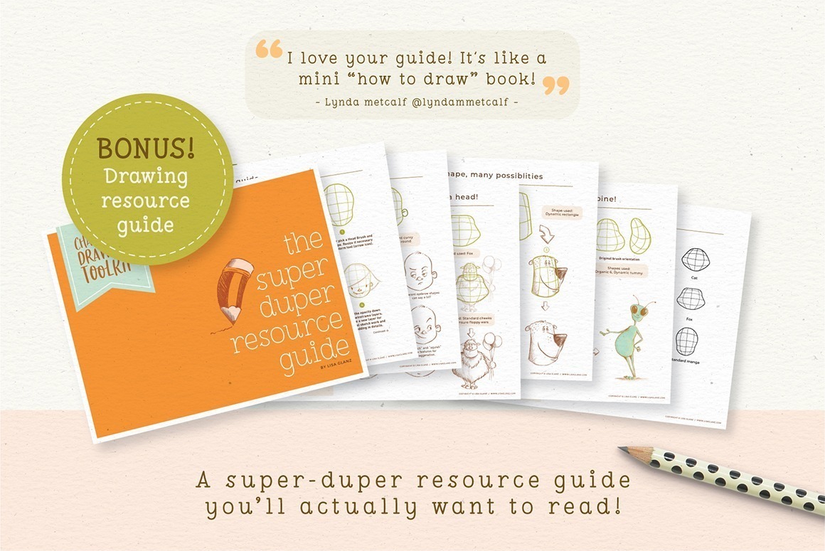 Procreate brushes that help you learn to draw - Lisa Glanz