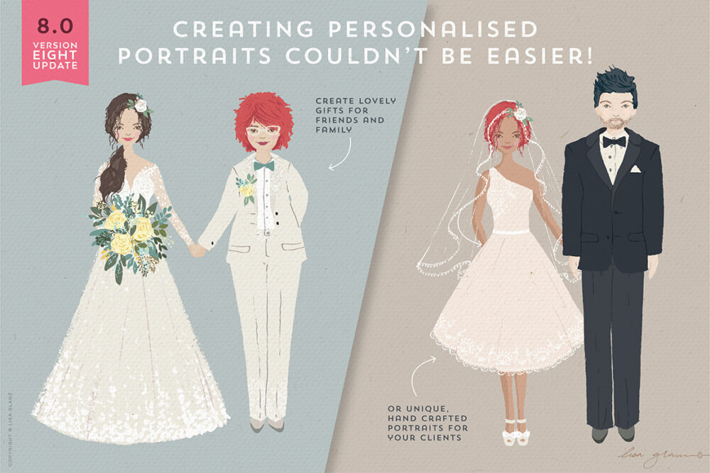 Personalised Portrait Creator: DIY custom portrait kit - Lisa Glanz