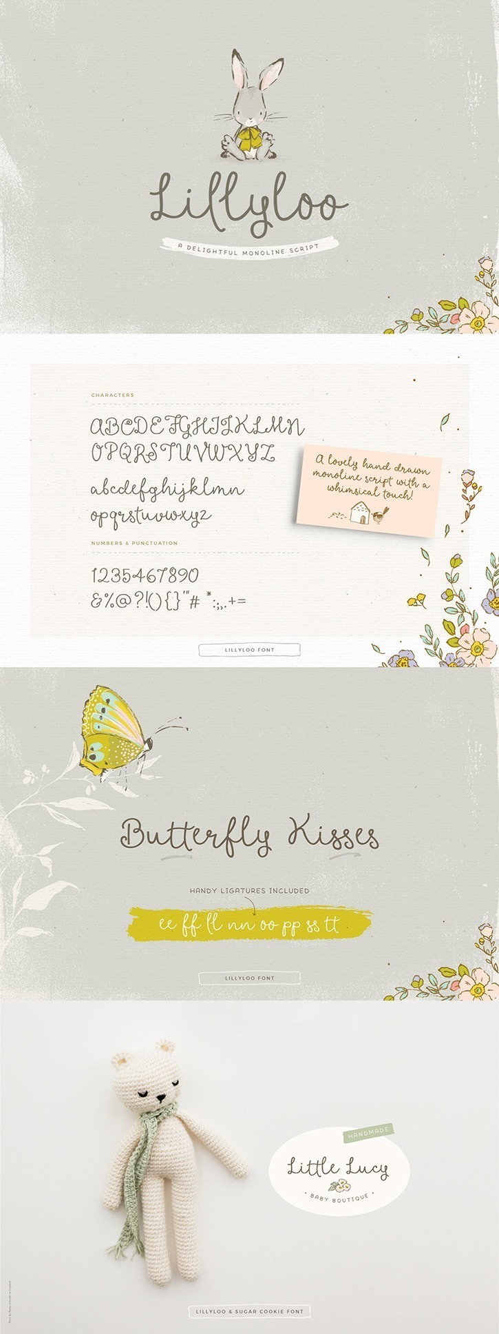 The 4-in-1 Playful Hand-Lettered Font Bundle - Lisa Glanz