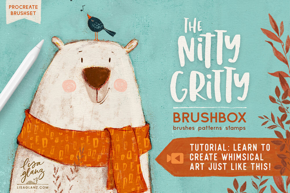 The Nitty Gritty Brushbox Texture Brushes for Procreate - Lisa Glanz