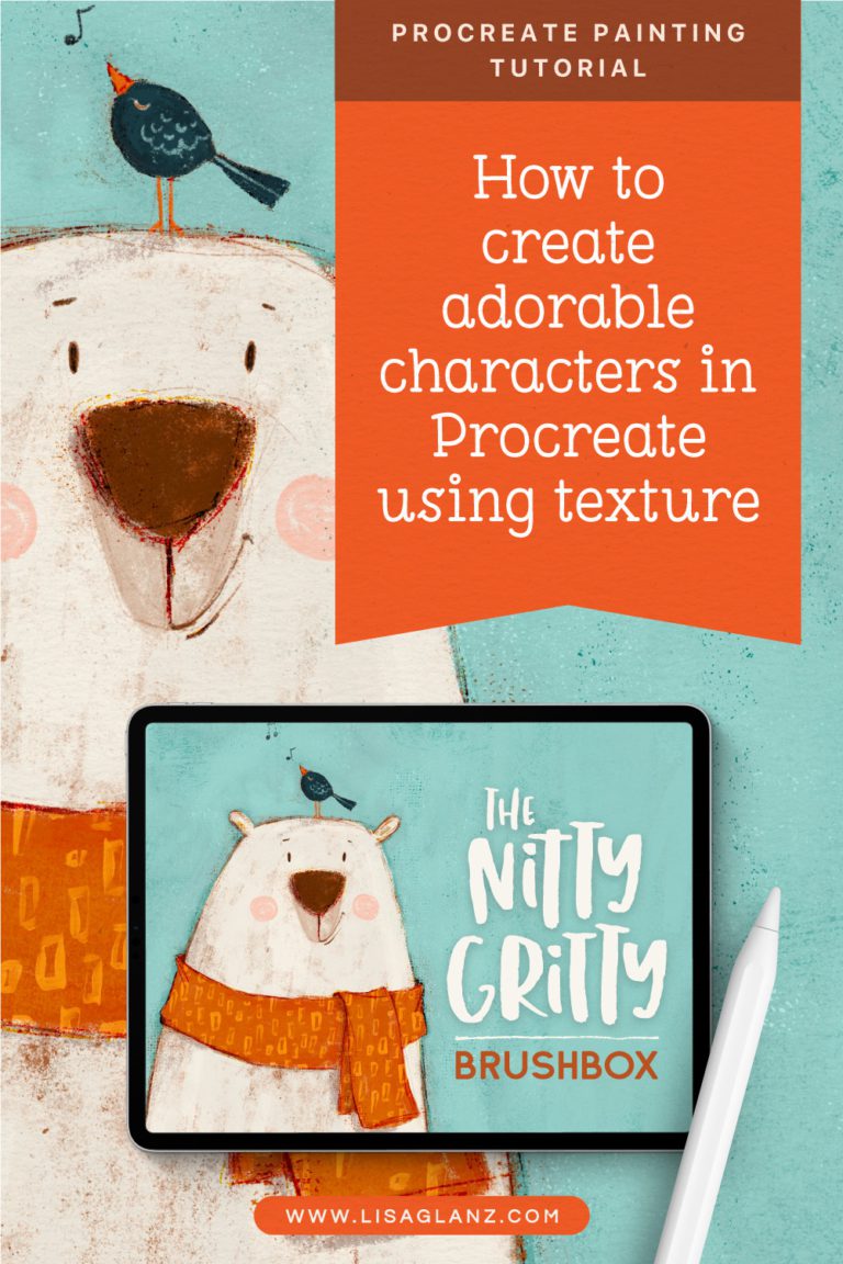 How to create adorable characters in Procreate using yummy texture - Lisa Glanz