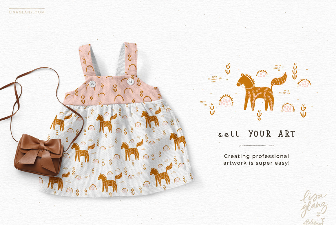 Make Cute Art - no fancy drawing skills required - Lisa Glanz