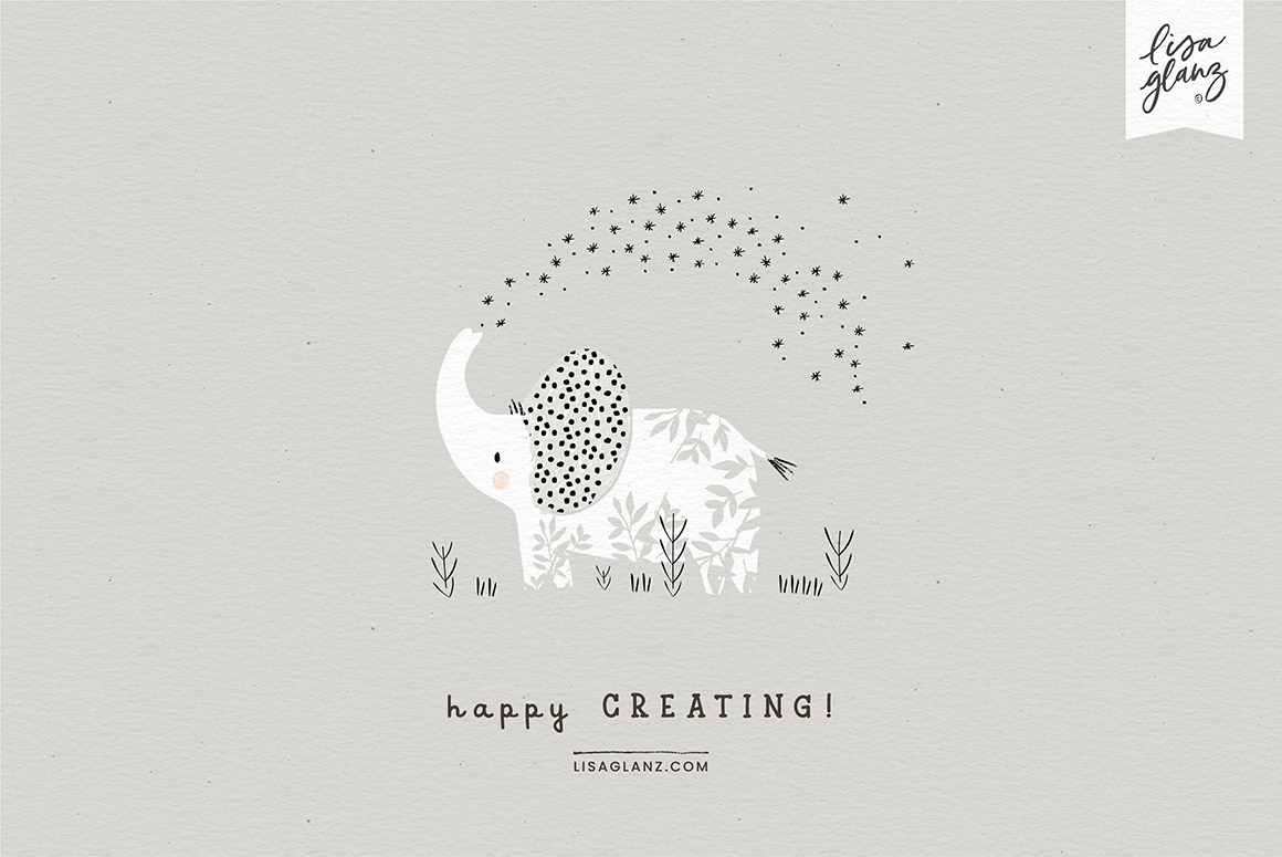 Make Cute Art - no fancy drawing skills required - Lisa Glanz