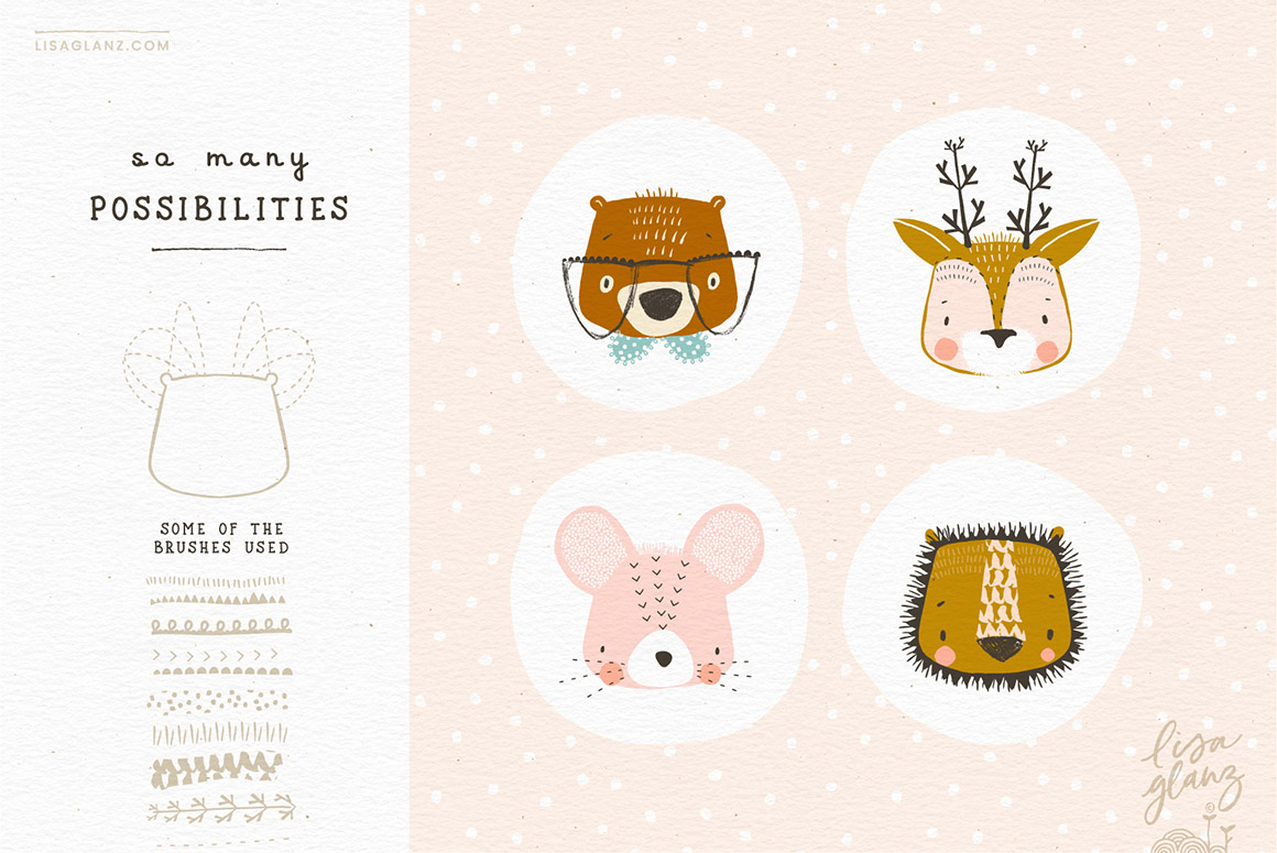 Make Cute Art - no fancy drawing skills required - Lisa Glanz