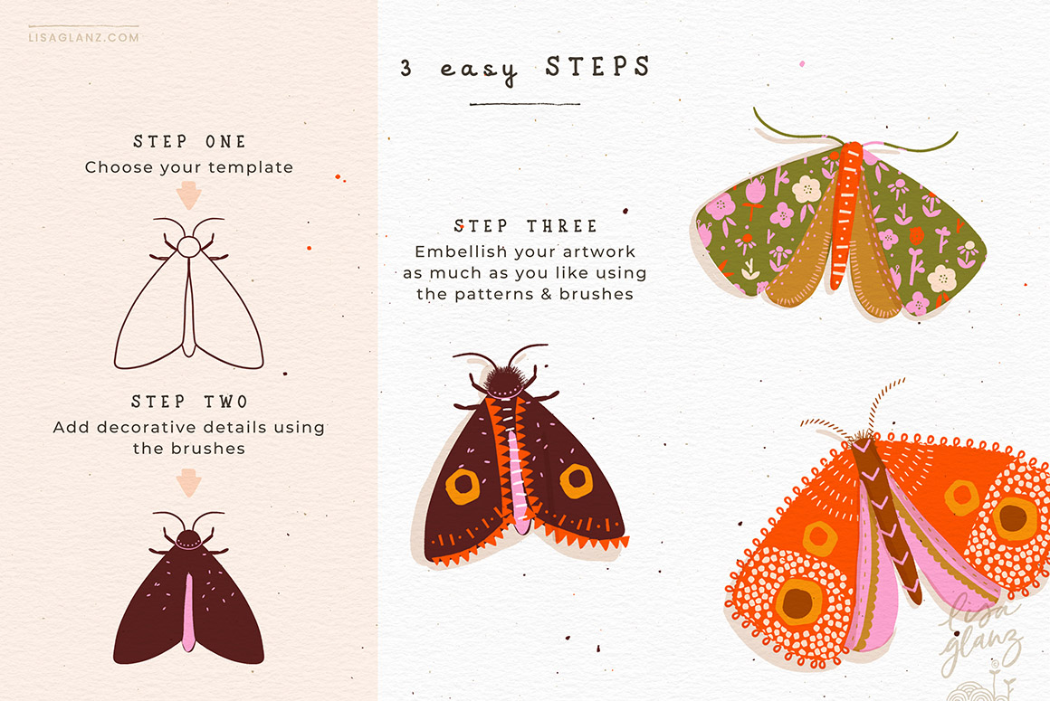 Make Cute Art - no fancy drawing skills required - Lisa Glanz