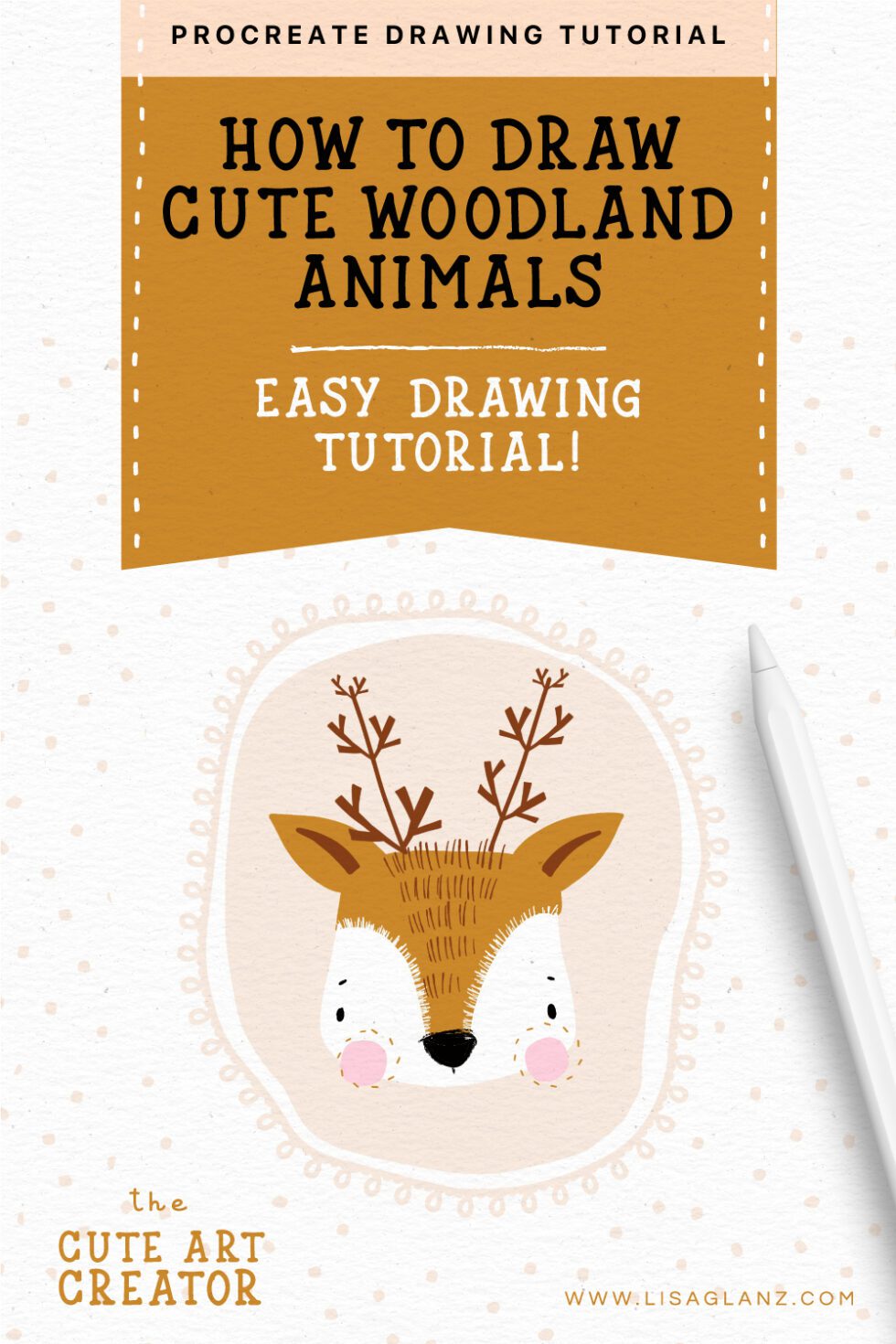 How to draw cute woodland animals: easy tutorial - Lisa Glanz