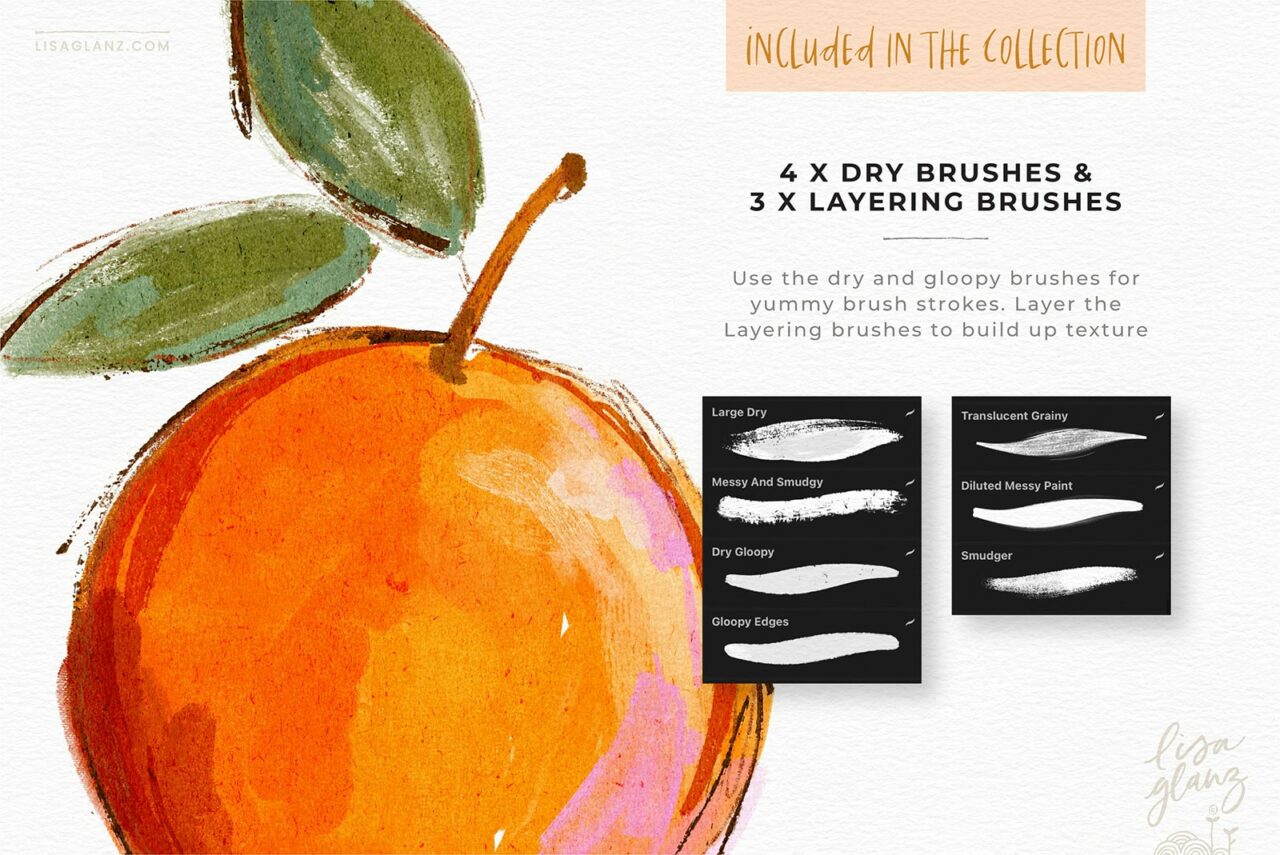 The Messy Paint Box Brushes for Procreate - Lisa Glanz