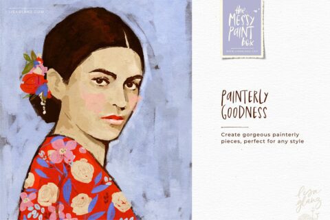 The Messy Paint Box Brushes for Procreate - Lisa Glanz