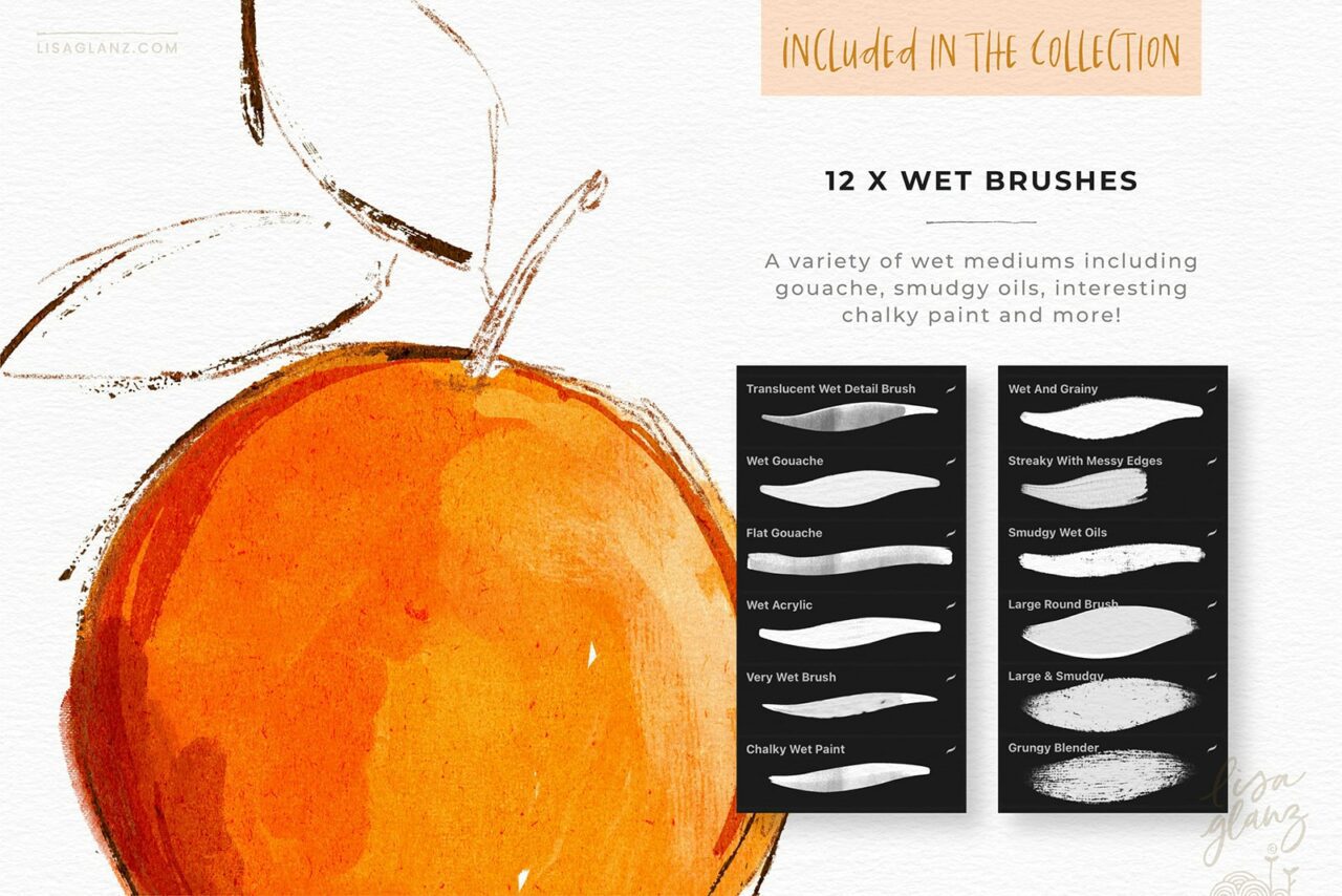 The Messy Paint Box Brushes for Procreate - Lisa Glanz