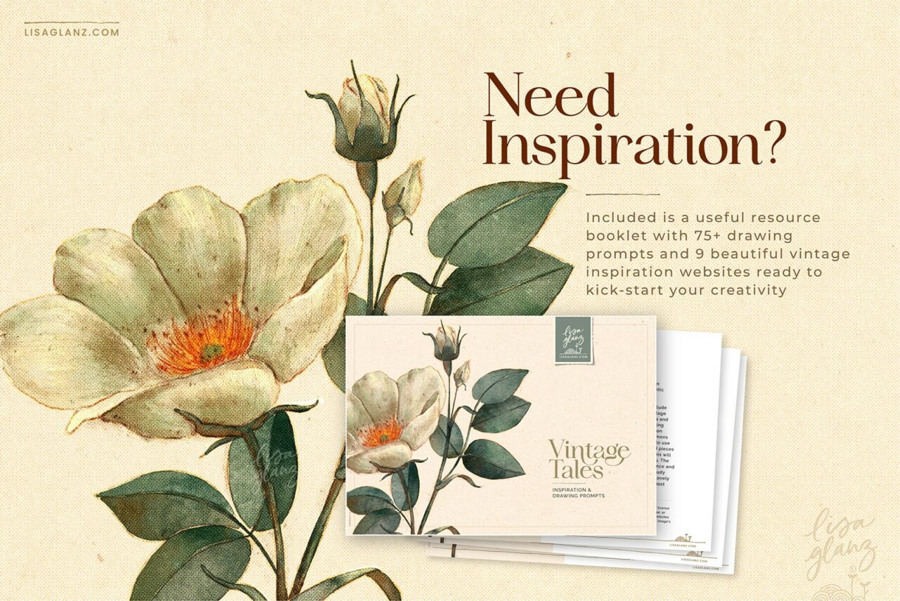 Vintage Tales Brushes and Canvas Effects for Procreate - Lisa Glanz