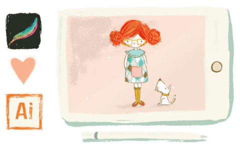 Using Procreate with Illustrator to enhance your vector drawings - Lisa ...