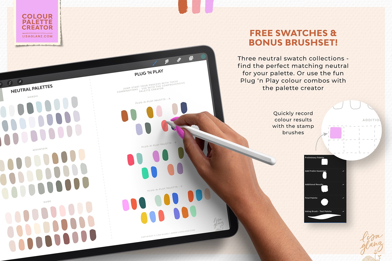 Colour Palette Creator - Generate beautiful palettes with ease - Lisa Glanz