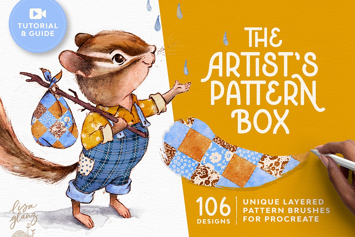 The Artist's Pattern Box Brushes for Procreate - Lisa Glanz