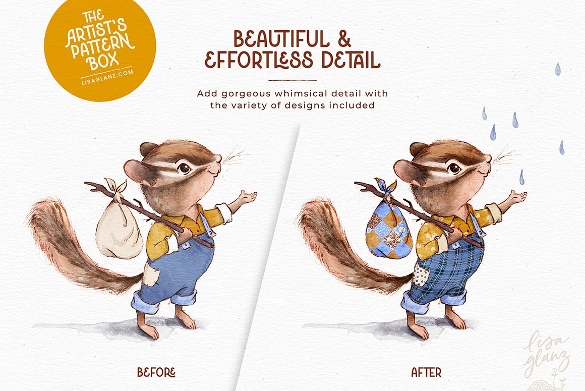 The Artist's Pattern Box Brushes for Procreate - Lisa Glanz