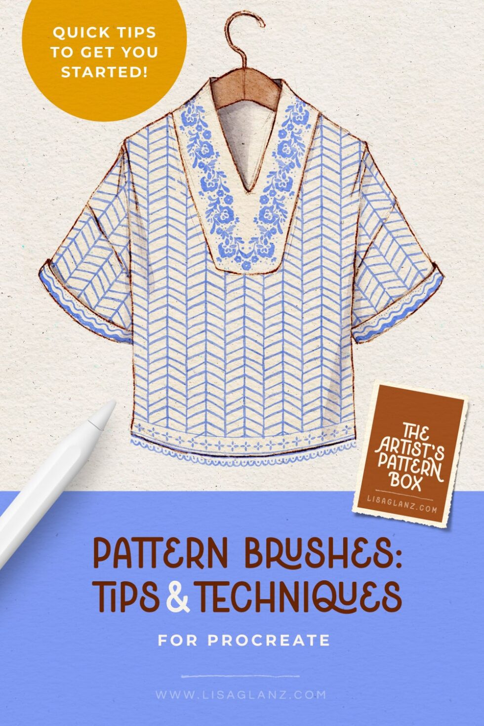 How to use pattern brushes in Procreate - Lisa Glanz