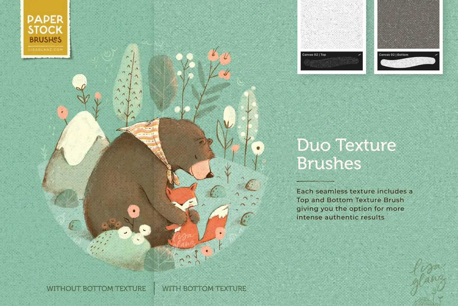 Paper Stock: Seamless Paper Texture Brushes for Procreate - Lisa Glanz