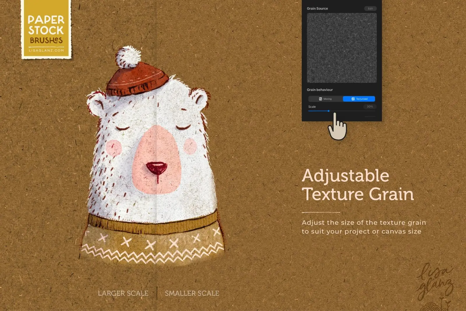 Paper Stock: Seamless Paper Texture Brushes for Procreate - Lisa Glanz