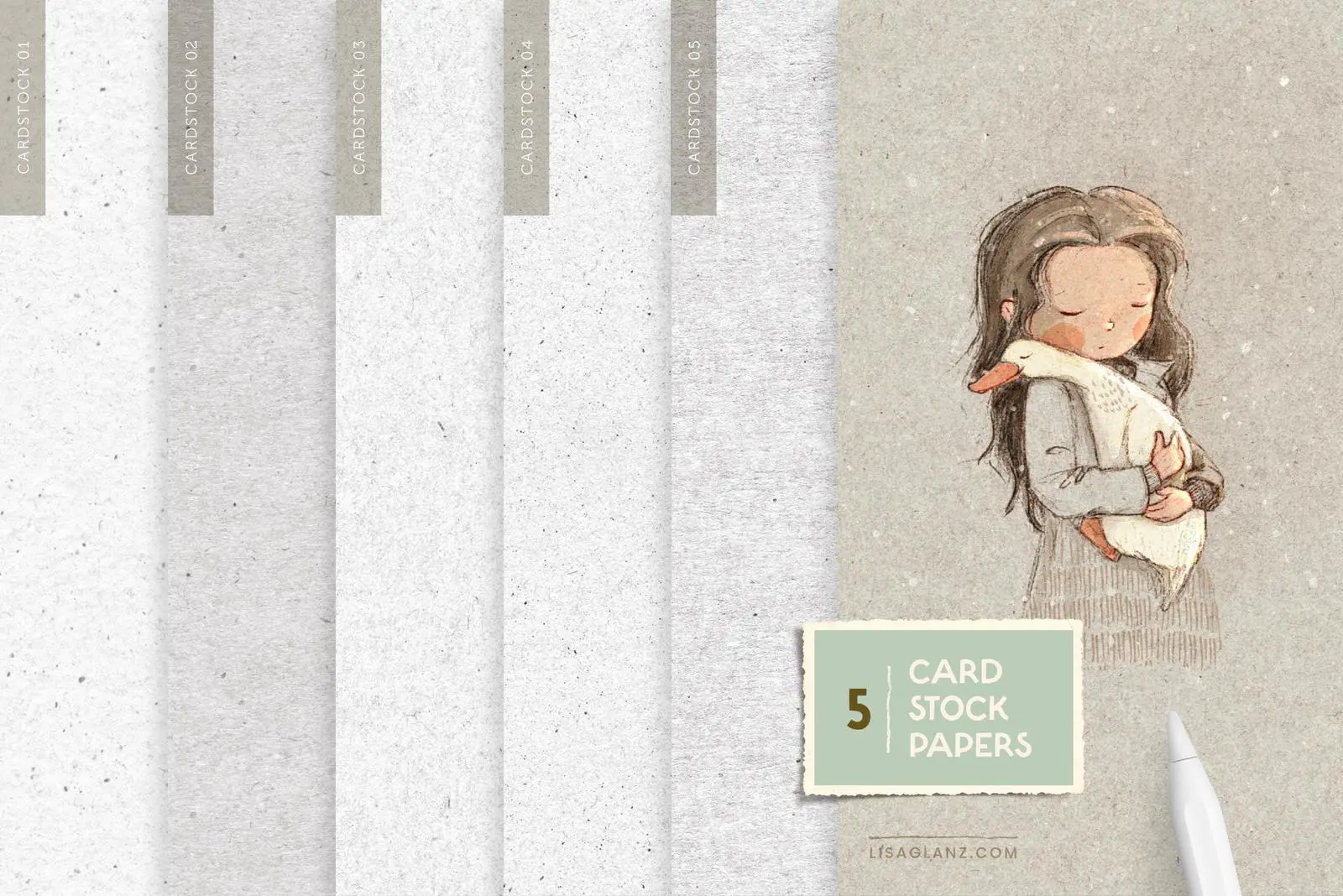 Paper Stock: Seamless Paper Texture Brushes for Procreate - Lisa Glanz