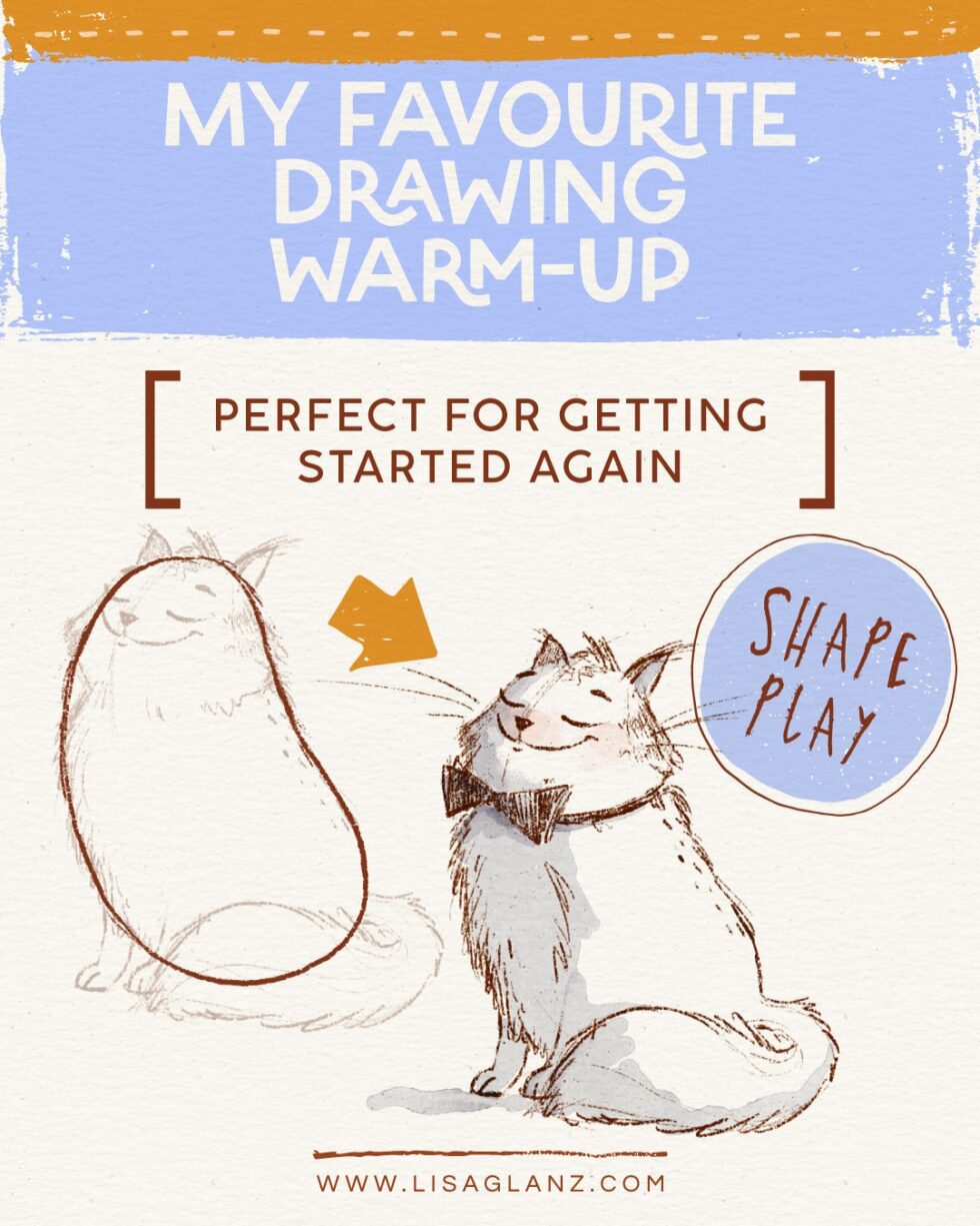 A simple drawing warm-up, perfect for getting started in the new year ...