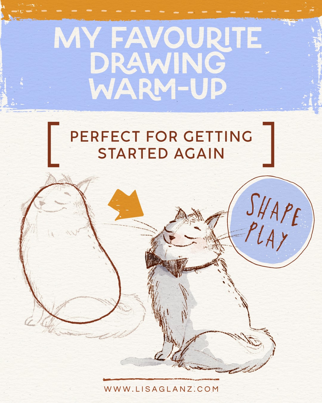 A simple drawing warm-up, perfect for getting started in the new year ...